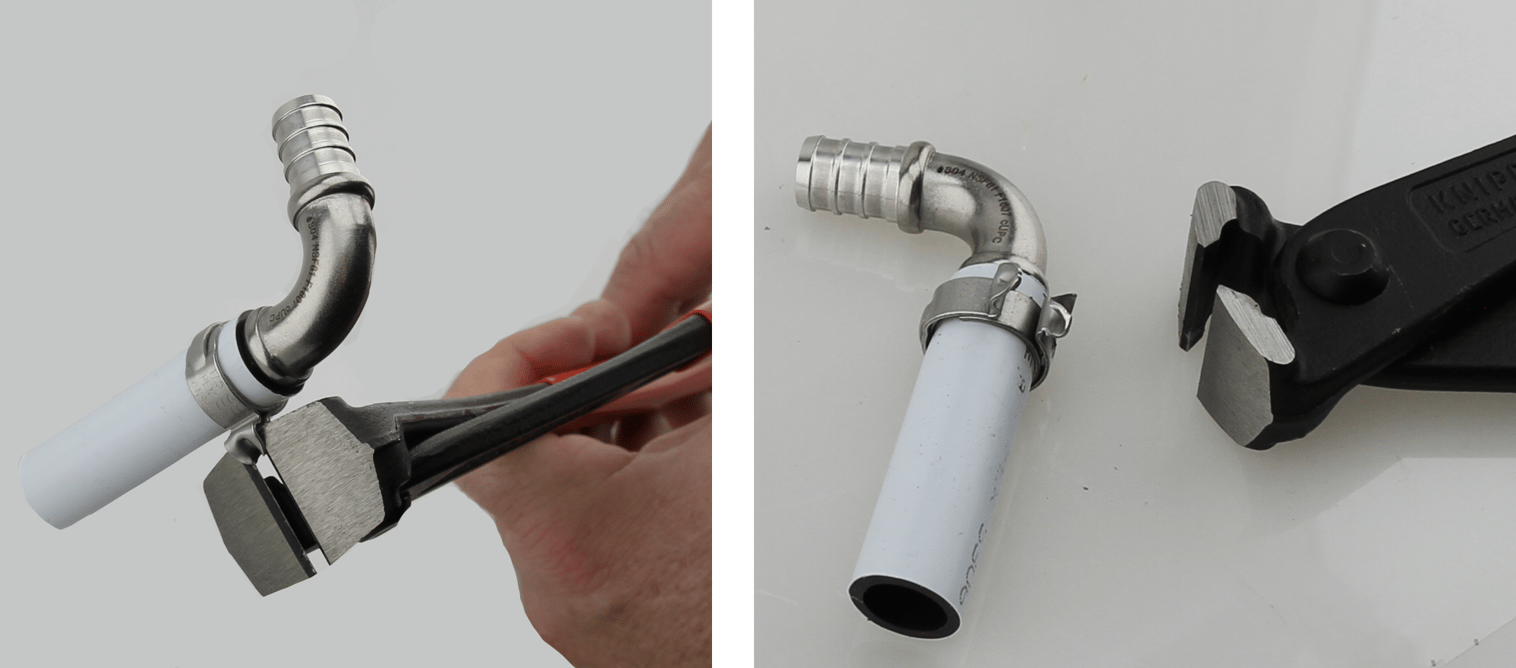 How to Remove a PEX Stainless Steel Pinch Clamp