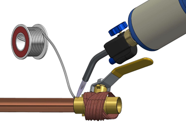 How to Install a Solder Ball Valve